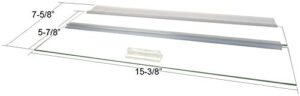 blue spotted single piece glass canopy for 5 gallon aquariums, am31608, 16" long x 8" wide aquariums with no center brace