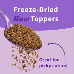 Halo Freeze Dried Raw Skin & Coat Topper, Beef And Salmon Skin Recipe, Raw, Real Meat Topper, All Life Stages, 1lb Bag