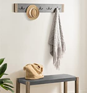 Alaterre Furniture Newport Coat Hook, Concrete Gray