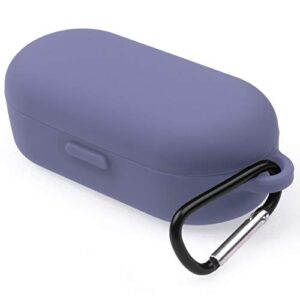 silicone case for bose sport earbuds (not for bose quietcomfort earbuds) bose sport earbuds case cover bose headphone earbuds case cover(lavender gray)