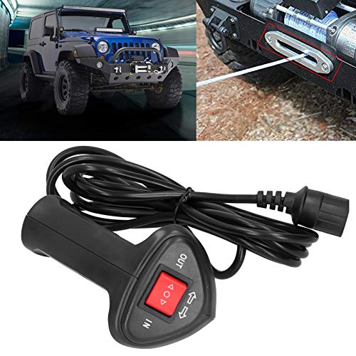 Akozon 3 Prong Winch Remote Controller Superwinch Remote Control Universal Electric Warn Winch Remote Control Controller with 9.2ft Cable for Car Off-Road Vehicle Wireless Winch Remote Control Kit