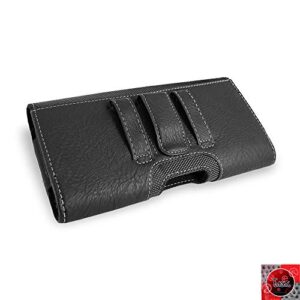 for Samsung Galaxy S21/S21Plus/S21 Ultra Case; TMAN Durable Holster Leather Belt Clip/Belt Loops Pouch Case for Galaxy S21/S21+/S21Ultra (Galaxy S21 Ultra (XL Size Fit))