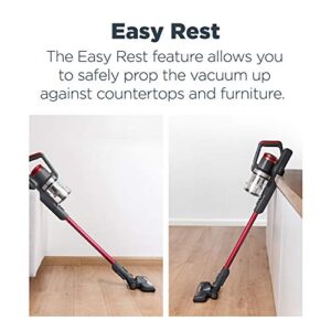 Eureka RapidClean Pro Lightweight Cordless Vacuum Cleaner, Convenient Stick and Handheld Vac, Red,Black