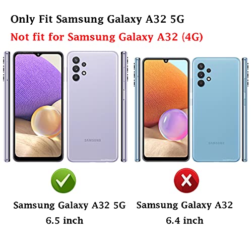 Samsung A32 5G case,Galaxy A32 5G case,with HD Screen Protector,M MAIKEZI Soft TPU Slim Fashion Non-Slip Protective Phone Case Cover for Samsung Galaxy A32 5G (Black Brushed TPU)