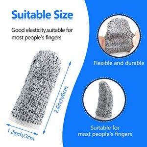 60 Pieces Cut-Resistant Finger Cots Finger Sleeve Protector Reusable Thumb Finger Protectors Guards for Kitchen Sculpture Work