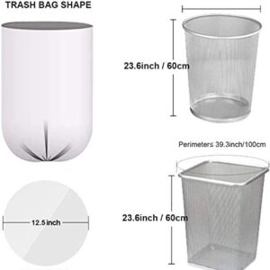 Small Trash Bags, Magesh 4 Gallon Trash Bag/Small Garbage Bags, Strong Wastebasket Liners for Bathroom Bedroom Office Trash Can, Clear 200 Counts