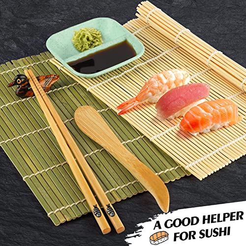 Sushi Making Kit, 28 Pcs Sushi Bazooka Maker with Bamboo Rolling Mat, Chopsticks, Paddle, Spreader, Sushi Knife for Sushi Lovers Beginners, DIY Sushi Roller Machine