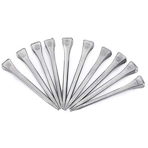 Horseshoe Nails, E6 250PCS Firmly Horse Tool Horse Hoof Nail with Good Elasticity Steel Hoof Peg Securing Accessory for Horse Training Equestrian Sports