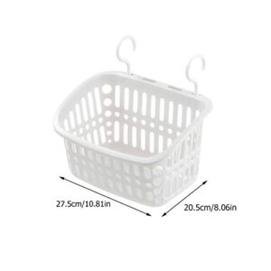 Hemoton 2pcs Hanging Plastic Storage Basket Over The Cabinet Sink Organization Sundry Holder Container Box for Kitchen Bathroom Cabinet