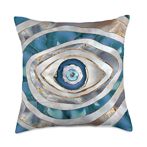 Creativemotions Evil Eye Amulet Ornament Throw Pillow, 18x18, Multicolor