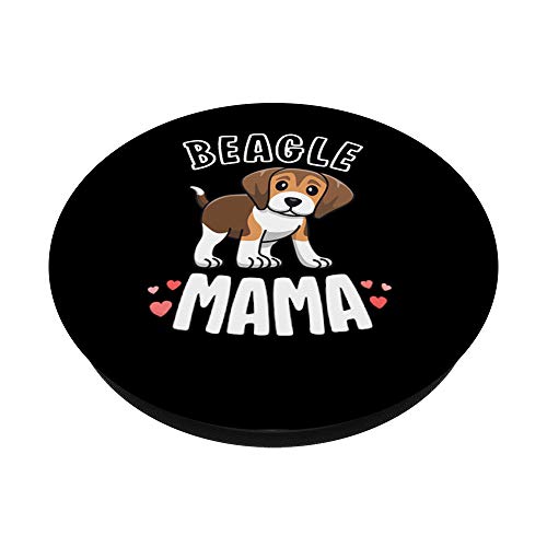 Beagle Mama Dog Mom Shirts For Women Gift For Beagle Lover PopSockets PopGrip: Swappable Grip for Phones & Tablets