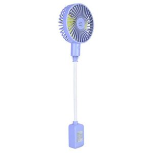 Mini Personal Fan Gooseneck Desk Fan Three-speed Adjustable Desktop Fans Ultra-quiet Flexible Electric Fans with Super Magnetic Base for Sewing or Studying(purple)