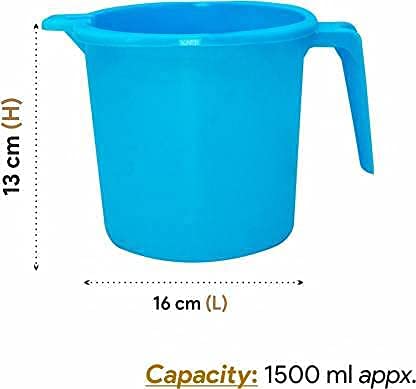 1 CON FASHION HUB Homely Bathing Mug,Certified Bath Water Mug,Capacity 1.5Litre (1)