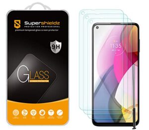 supershieldz (3 pack) designed for motorola moto g stylus (2021) [not fit for 2020/2022 version] tempered glass screen protector, anti scratch, bubble free