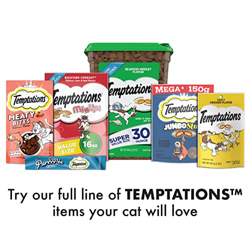 Temptations Crunchy and Soft Cat Treats, Crabby Crab, 3 Ounce (Pack of 12)