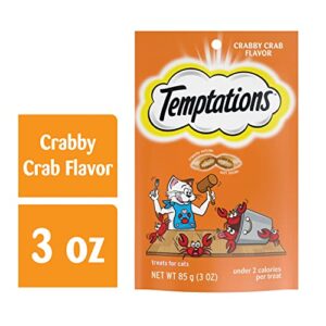 Temptations Crunchy and Soft Cat Treats, Crabby Crab, 3 Ounce (Pack of 12)