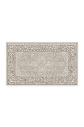 RUGGABLE Maral Heriz Washable Rug - Perfect Vintage Area Rug for Living Room Bedroom Kitchen - Pet & Child Friendly - Stain & Water Resistant - Creme 3'x5' (Standard Pad)