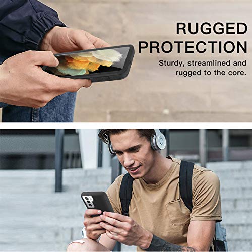 AICase for Galaxy S21 Plus Case with Screen Protector, Heavy Duty Drop Protection Full Body Rugged Shockproof/Dust Proof 3-Layer Military Grade Tough Durable Phone Cover for Samsung Galaxy S21 Plus