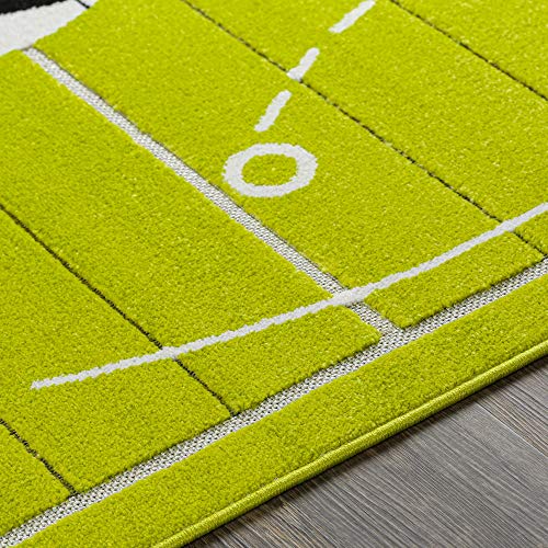 Artistic Weavers Brandi Kids Soccer Area Rug, 3'11" x 5'7", Lime