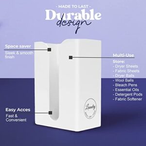 Laundry Dryer Sheet Holder Dispenser Laundry Organization Storage Detergent Dryer Sheet Dispenser Soap Fabric Softener Dispenser - Farmhouse Laundry Room Decor Accessories Dryer Sheet Container