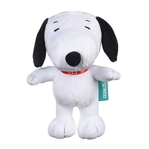 Peanuts for Pets Snoopy Classic Plush Big Head Squeaker Dog Toy | 9 Inch White Fabric Plush Dog Toy for All Dogs, Official Product of Peanuts | Squeaky Medium Snoopy Plush Toys for Dogs