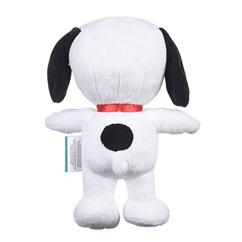 Peanuts for Pets Snoopy Classic Plush Big Head Squeaker Dog Toy | 9 Inch White Fabric Plush Dog Toy for All Dogs, Official Product of Peanuts | Squeaky Medium Snoopy Plush Toys for Dogs