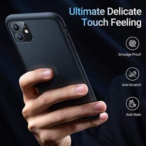 TORRAS 𝗨𝗽𝗴𝗿𝗮𝗱𝗲𝗱 iPhone 11 Phone Case, Shockproof iPhone 11 Case, Military Grade Drop Protection, Protective Hard Back Slim Translucent Case for iPhone 11 6.1'', Frosted Black-Guardian Series