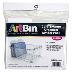 ArtBin 6951AG Card and Photo Divider Pack, White, 16 Dividers