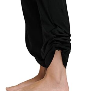 Jockey Women's Lifestyle Adjustable Ankle Pant, Black, XL