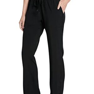 Jockey Women's Lifestyle Adjustable Ankle Pant, Black, XL