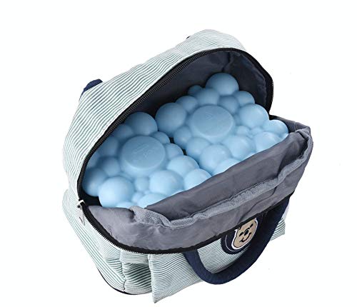 Komax Lunch Box Ice Packs | Set of 2 Reusable Bubble Ice Packs for Lunch Bags & Coolers | 5.1 x 4.3 Slim Freezer Packs | 12-hr Cool Long Lasting Ice Packs