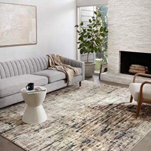 Loloi II Spirit Collection SPI-02 Stone/Blue, Contemporary 9'-4" x 13' Area Rug