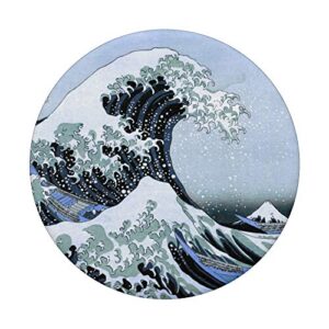 Famous Vintage Japanese Art "The Great Wave" Remix Stylish PopSockets PopGrip: Swappable Grip for Phones & Tablets