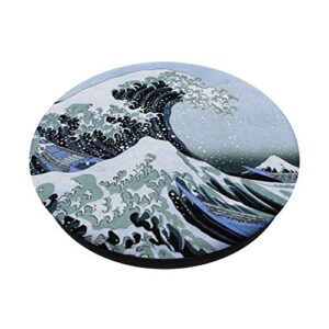 Famous Vintage Japanese Art "The Great Wave" Remix Stylish PopSockets PopGrip: Swappable Grip for Phones & Tablets