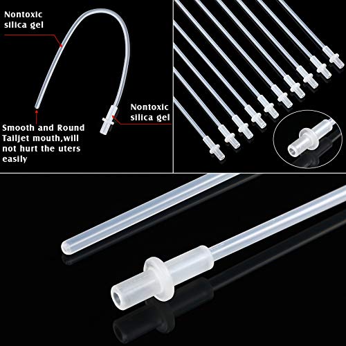 Weewooday 30 Pieces Disposable Artificial Insemination Rods Tube Flexible Breeding Catheter Tube Disposable Sheep Breeding Rods for Most Dog Goat Sheep Animals Breed Test