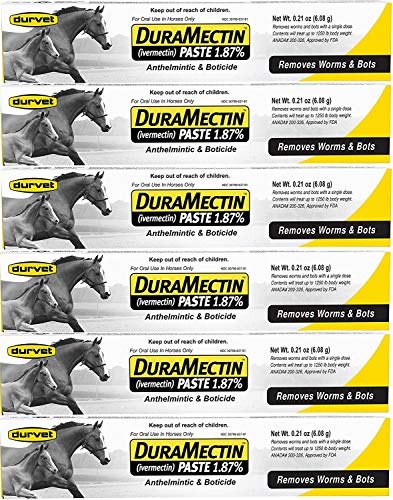 Durvet Duramectin Equine Wormer Paste - 6 Tubes (1, Single pack)