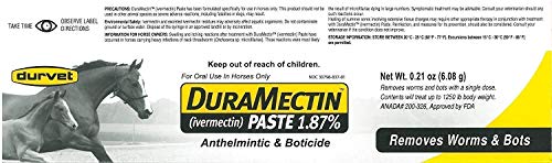 Durvet Duramectin Equine Wormer Paste - 6 Tubes (1, Single pack)