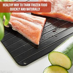 Quick Defrosting Tray for Frozen Meat - Rapid Thaw Defrosting Tray Kitchen Gadgets for Home Thawing Plate - Thawing Tray for Frozen Meat Defrosting Tray Natural Taste - Frozen Food Meat Thawing Board