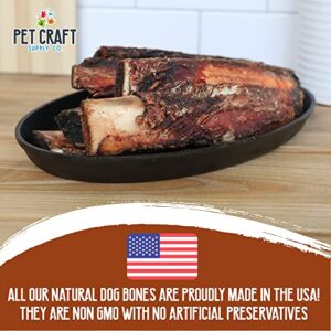 Pet Craft Supply All Natural Healthy Beef Rib Bones Dog Chews Treats for Aggressive Chewers Long Lasting Rawhide Free, Premium Grade Slow Roasted for Puppies or Small Medium Dogs 10 Count (Pack of 1)