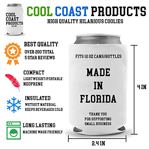 Cool Coast Products - Dirty 30 Coolie | 30th Birthday Beer Coolies | 30s Gifts | Gag Party Gift Coolie Beer Can Cooler | Funny Joke 30 | Beer Beverage Holder | Craft Beer Gifts | Insulated Neoprene