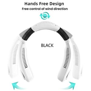 Kapkon Personal Air Conditioners Neck Fan,Hands Free Bladeless Fan,Semiconductor Cooling Portable Neck Fan,4000 mAn Battery Operated Wearable Personal Neck Fan,USB Rechargeable