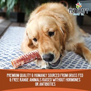 Pet Craft Supply All Natural Healthy Beef Butcher 12 Pack Bones Dog Chews Treats for Aggressive Chewers Long Lasting Rawhide Free Made in USA Premium Slow Roasted for Puppies Small Medium Large Dogs