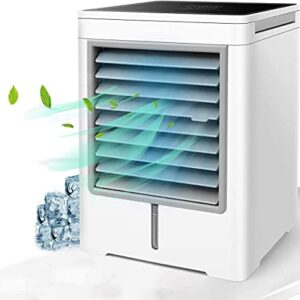 Personal Air Cooler, Portable Evaporative Conditioner with 3 Speeds Touch Screen Cooling Fan, Air Conditioner Fan for Home, Room, Office, Car, Camping…