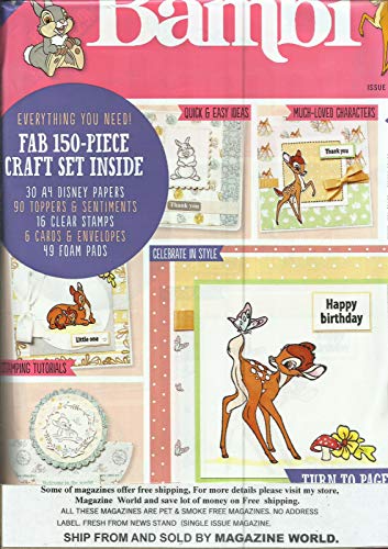 Disney Bambi Magazine, FAB 150-Piece Craft Set Inside * Make Caerds Today 2020