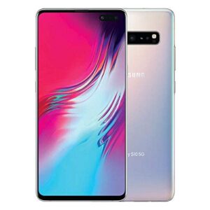 samsung galaxy s10 g977u 5g 256gb factory unlocked android smartphone - crown silver - (renewed)