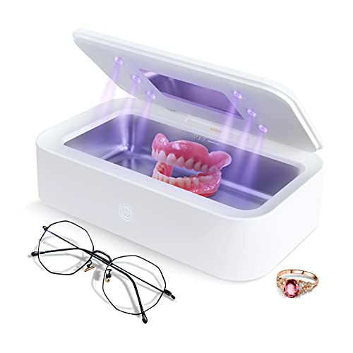 Kunphy Ultrasonic Cleaner, Professional Ultrasonic Jewelry Cleaner 20 Ounces(600ML), SUS 304 Tank for Cleaning Eyeglasses, Ring,Watches, Dentures