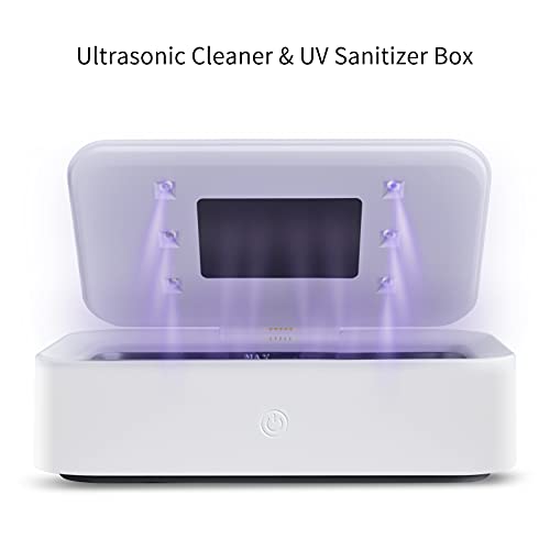 Kunphy Ultrasonic Cleaner, Professional Ultrasonic Jewelry Cleaner 20 Ounces(600ML), SUS 304 Tank for Cleaning Eyeglasses, Ring,Watches, Dentures