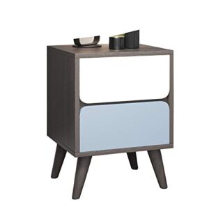 walnuta drawer bedroom korean style table side table wardrobe four corner bedside table bedroom furniture cabinet bedside table