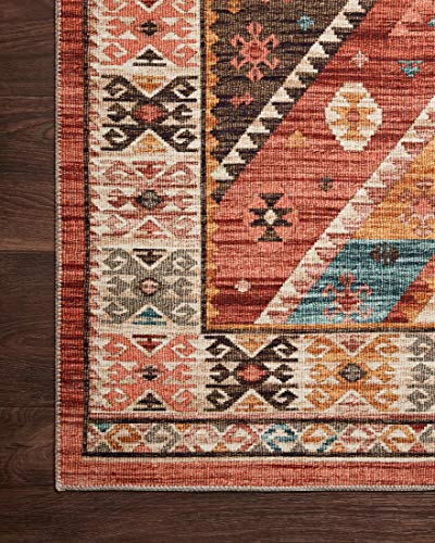 Loloi II Zion Collection ZIO-05 RED/Multi, Traditional 2'-3" x 3'-9" Accent Rug