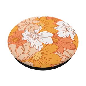 Trendy Botanical Flowers Garden Floral Print pattern for Flo PopSockets PopGrip: Swappable Grip for Phones & Tablets